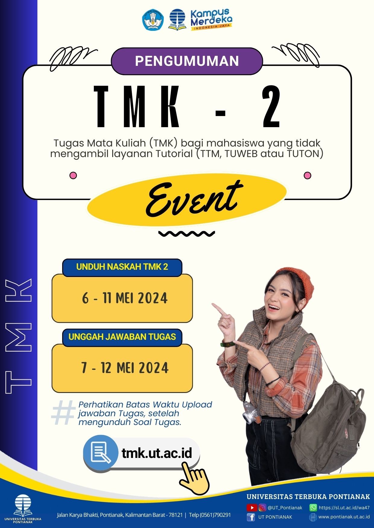 Tugas Mata Kuliah Tahap 2 masa 2023 Genap - UT Pontianak